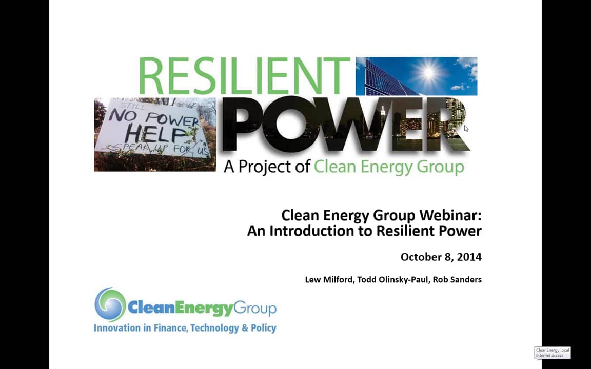 An Introduction to Resilient Power (10.8.2014) on Vimeo