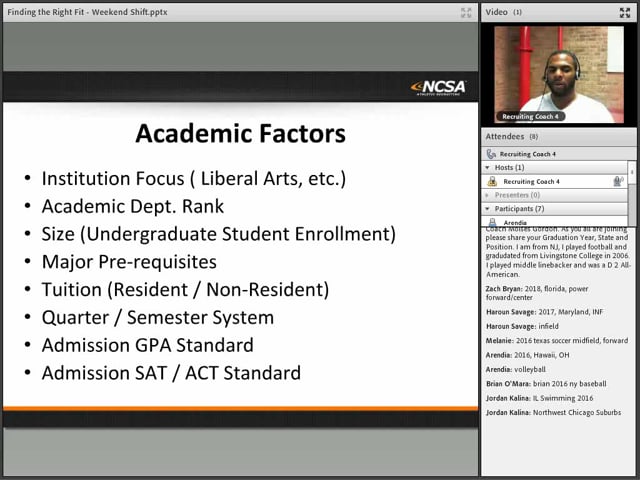 How to write a personal statement in NCSA Athletic Recruiting ...