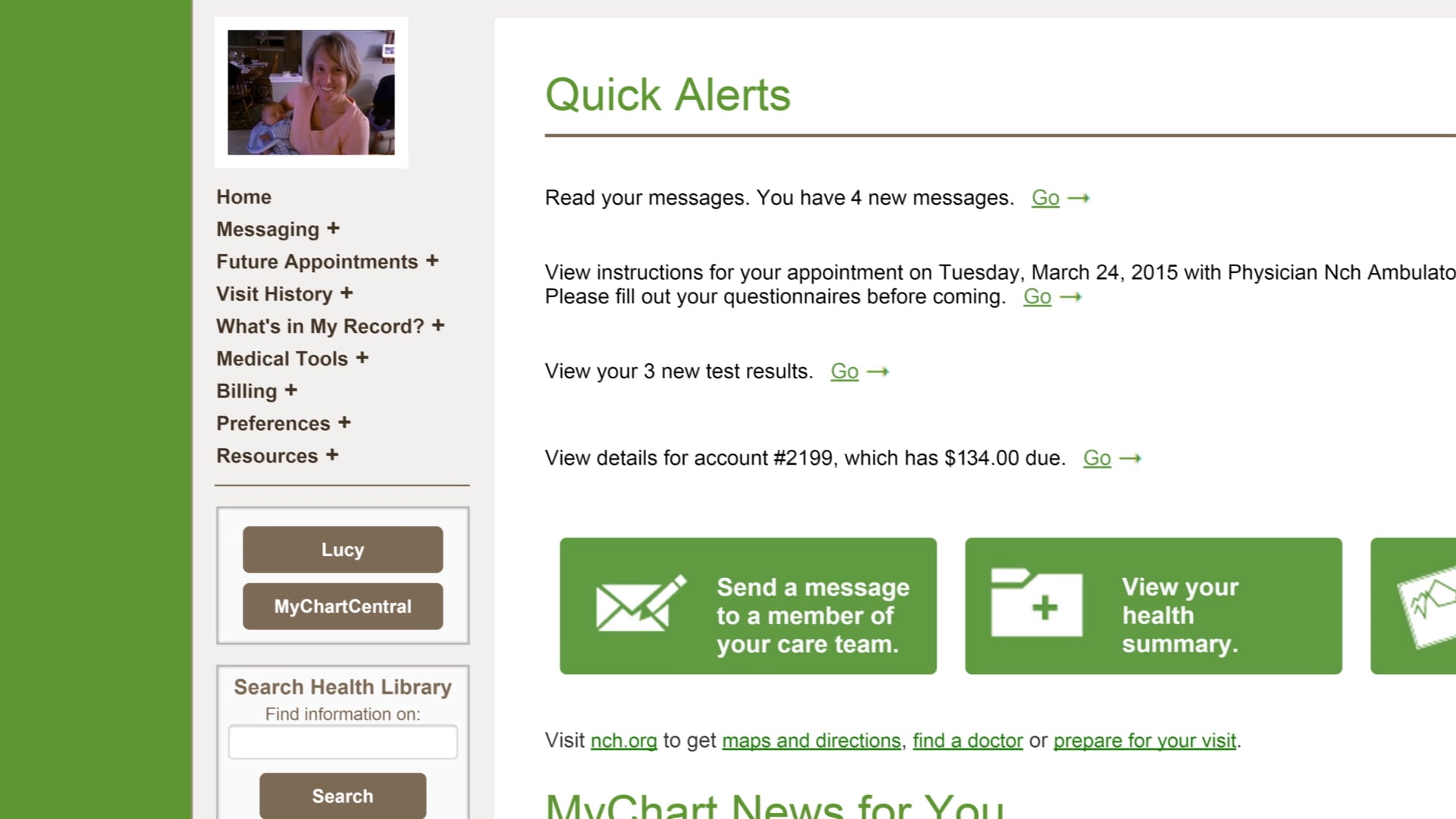 NCH MyChart on Vimeo
