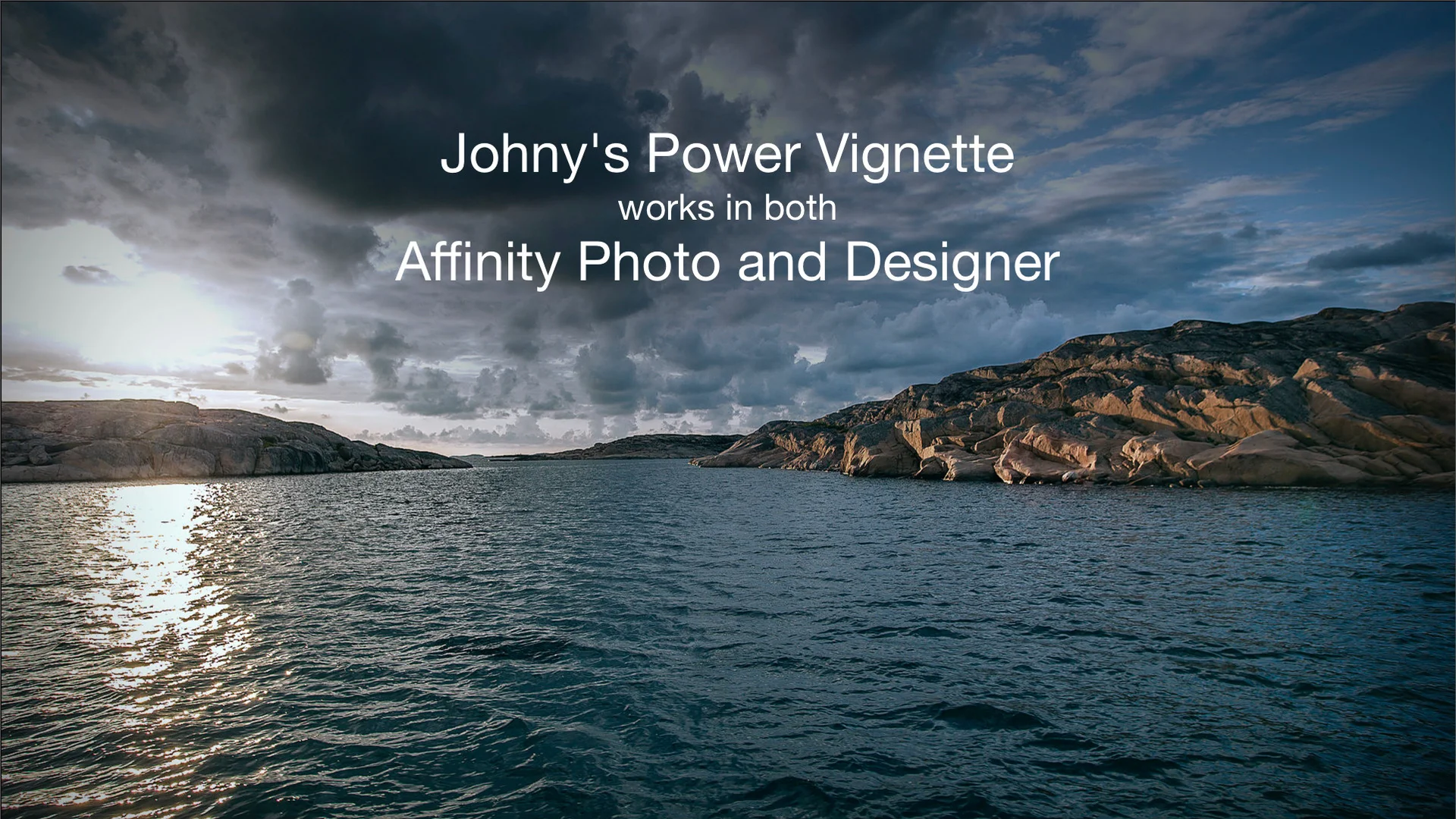 Affinity Photo/Designer Creative Vignette on Vimeo