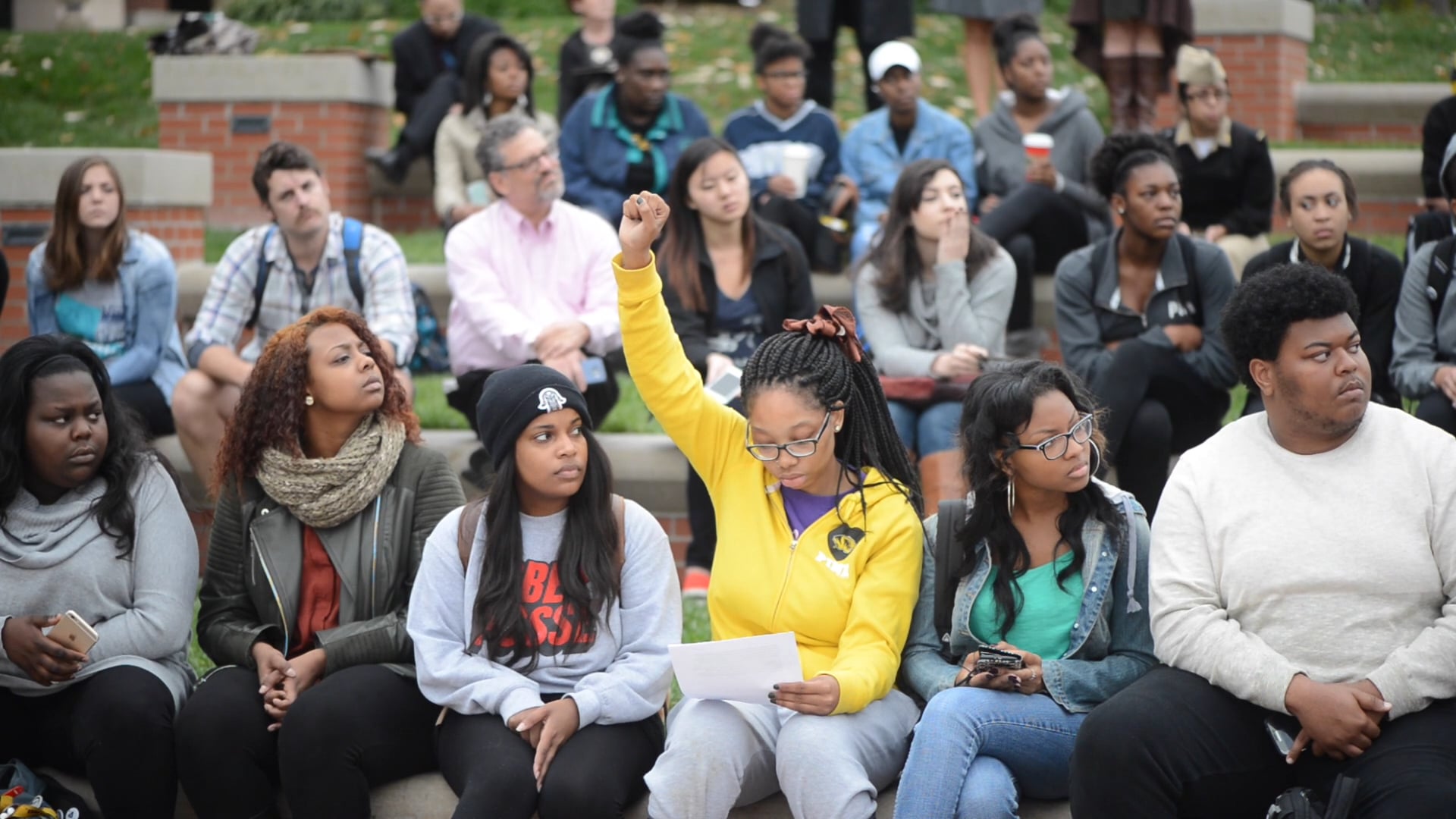 "Concerned Student 1950" host press conference following hunger strike ...