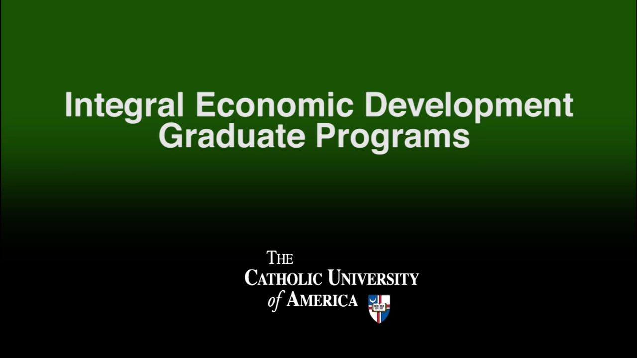 Integral Economic Development Graduate Programs on Vimeo