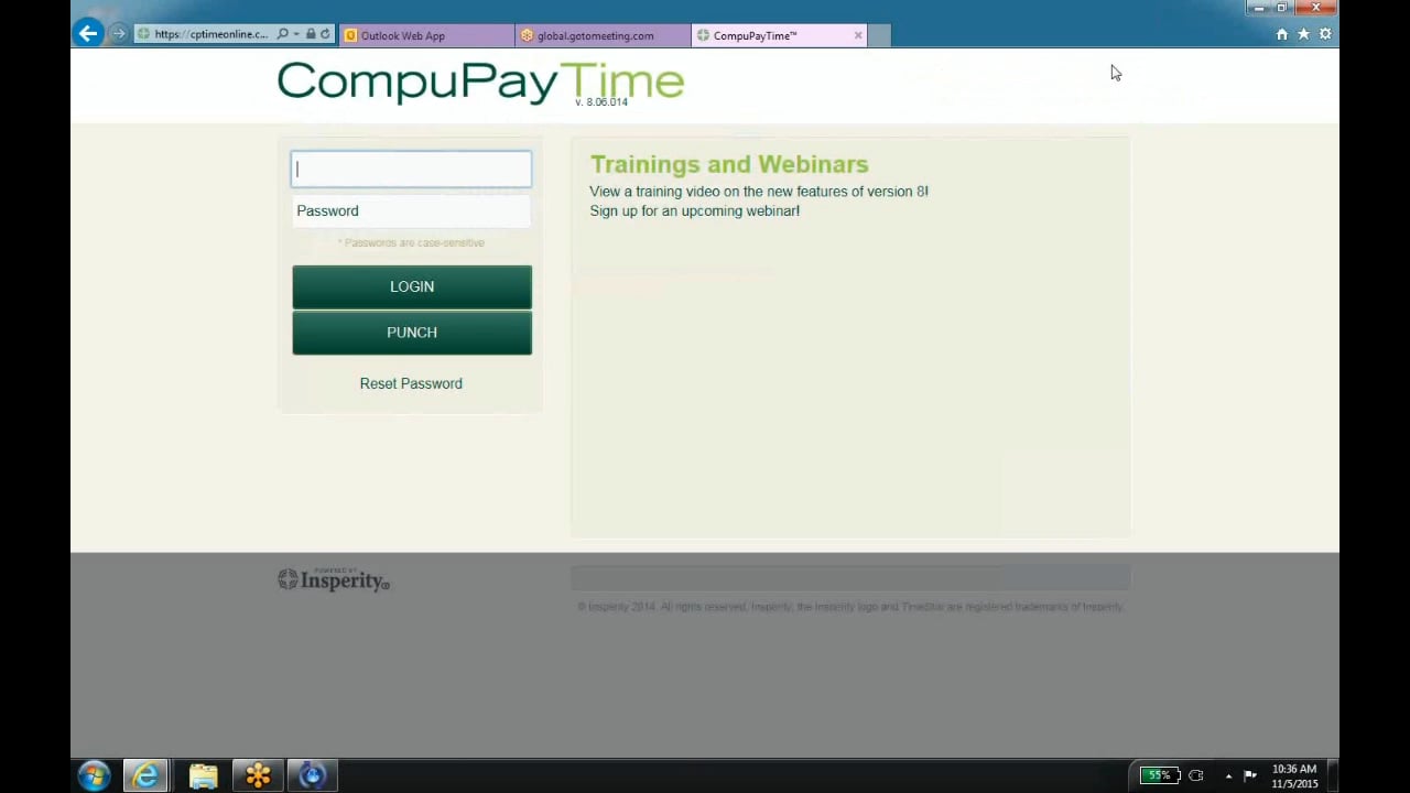 CompuPay Time - Punch In and Out on Vimeo