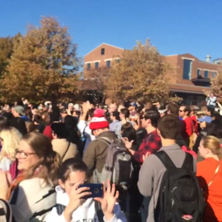 Mizzou Concerned Student 1950 Protestors Chanting on Vimeo