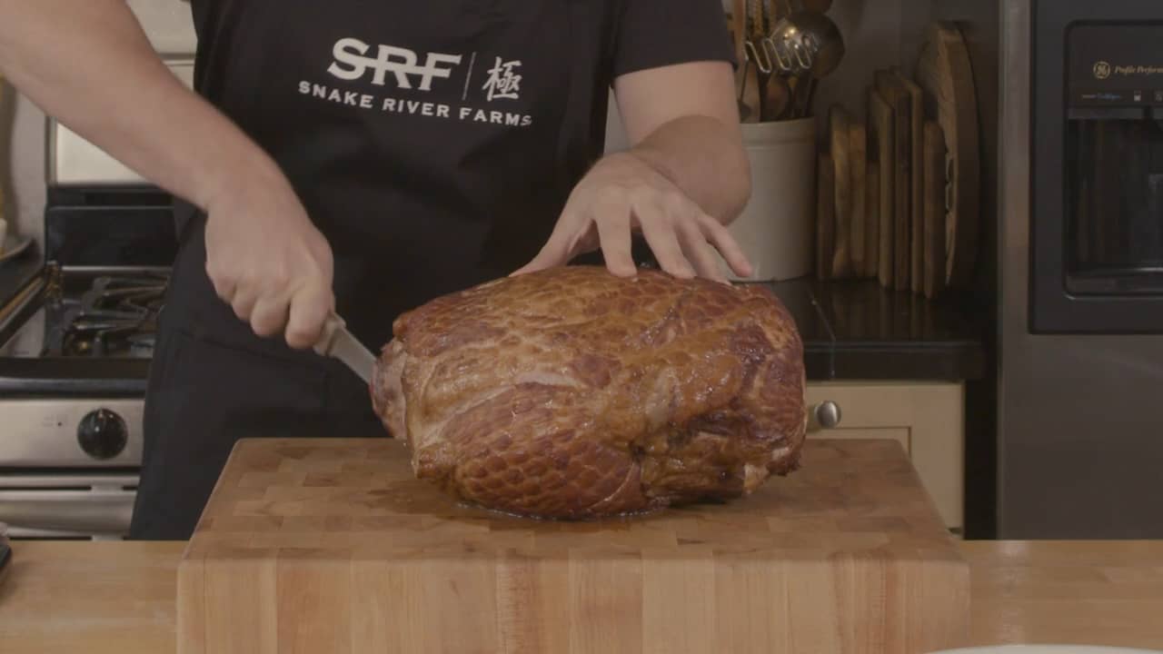 How to Carve a Snake River Farms Kurobuta Ham on Vimeo