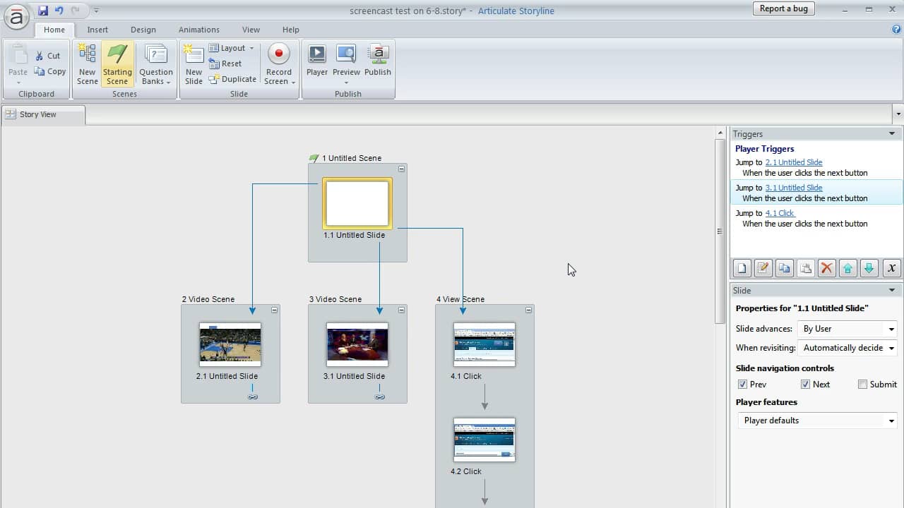 Rearrange scenes in Story View in Articulate Storyline on Vimeo