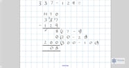 Expanded Column Subtraction With Exchanging On Vimeo