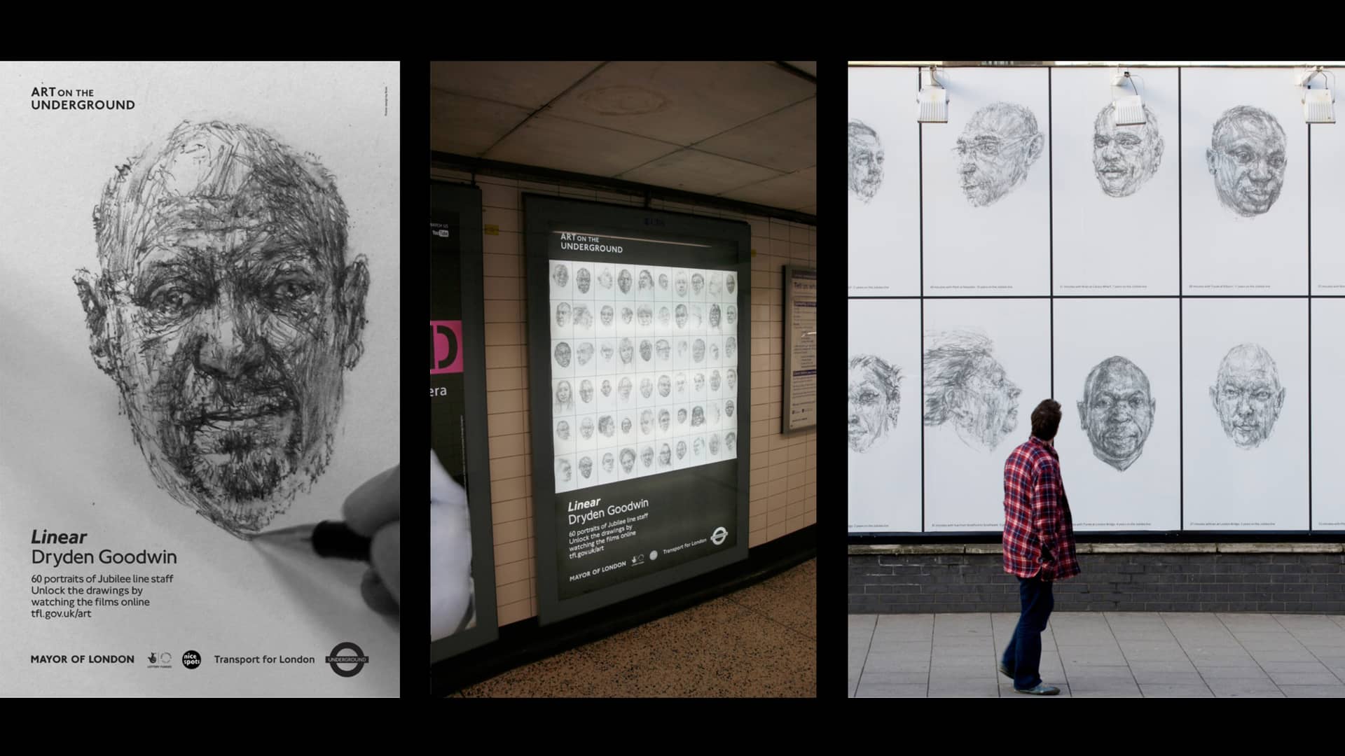 'Linear' by Dryden Goodwin for Art on the Underground - documentation ...