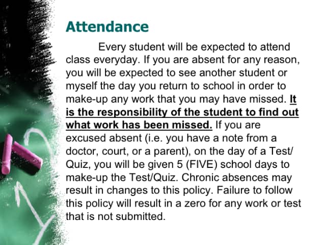 Classroom Expectation Example by Michael G. Sheppard on Vimeo