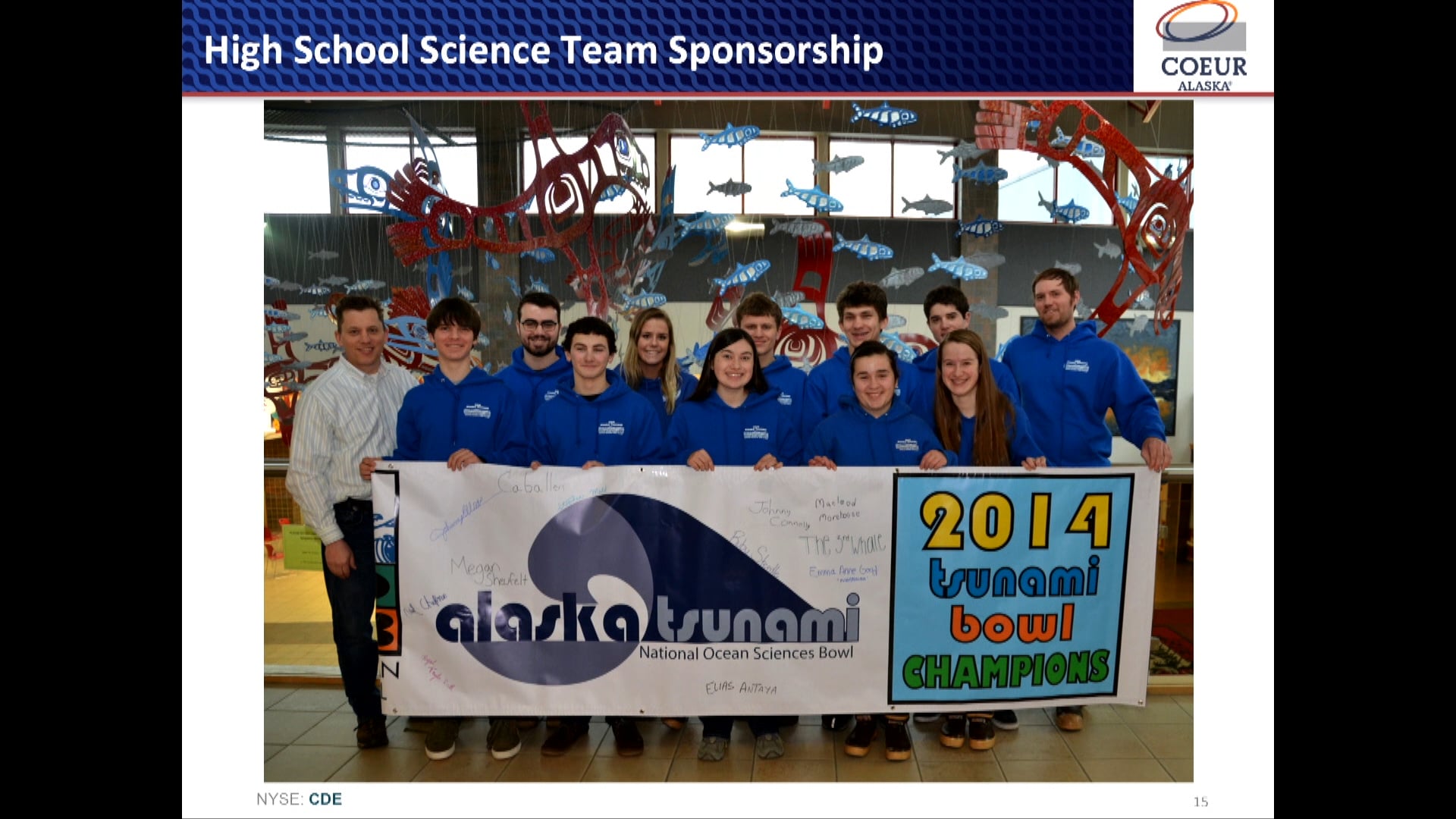 Jan Trigg, Manager, Community Relations and Government Affairs, Coeur ...