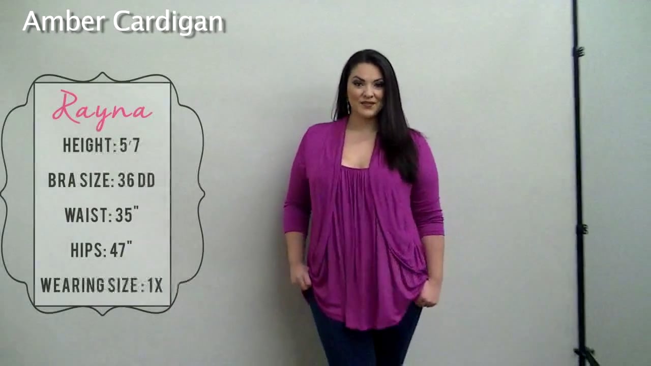 Amber Plus Size Shrug on Vimeo