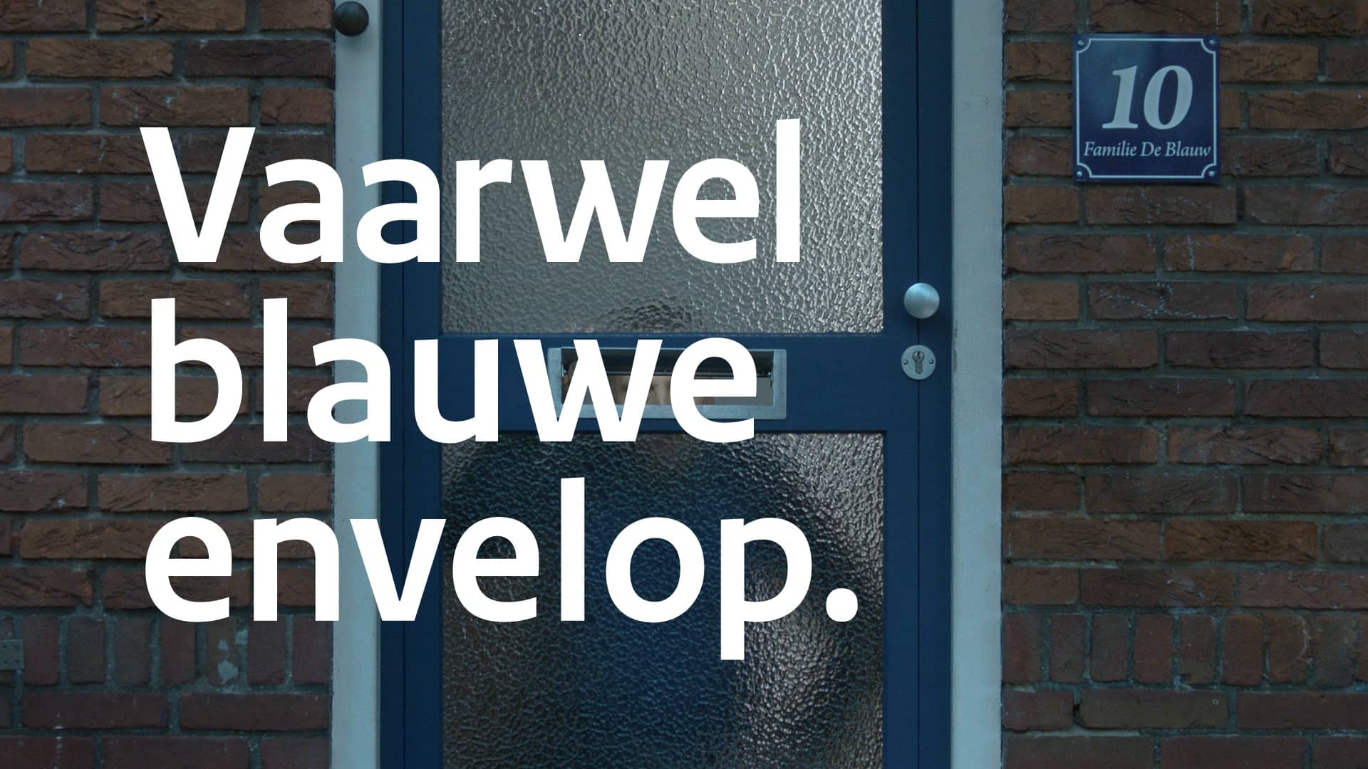 Belastingdienst - Vaarwel blauwe envelop on Vimeo