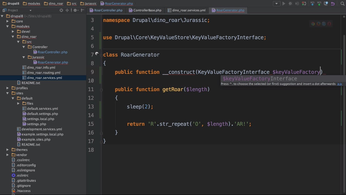 Service Arguments > Drupal 8: Under the Hood | SymfonyCasts