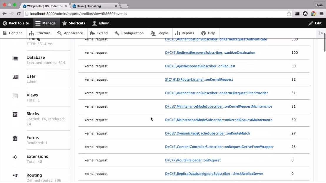 Drupal Events versus Hooks > Drupal 8: Under the Hood | SymfonyCasts