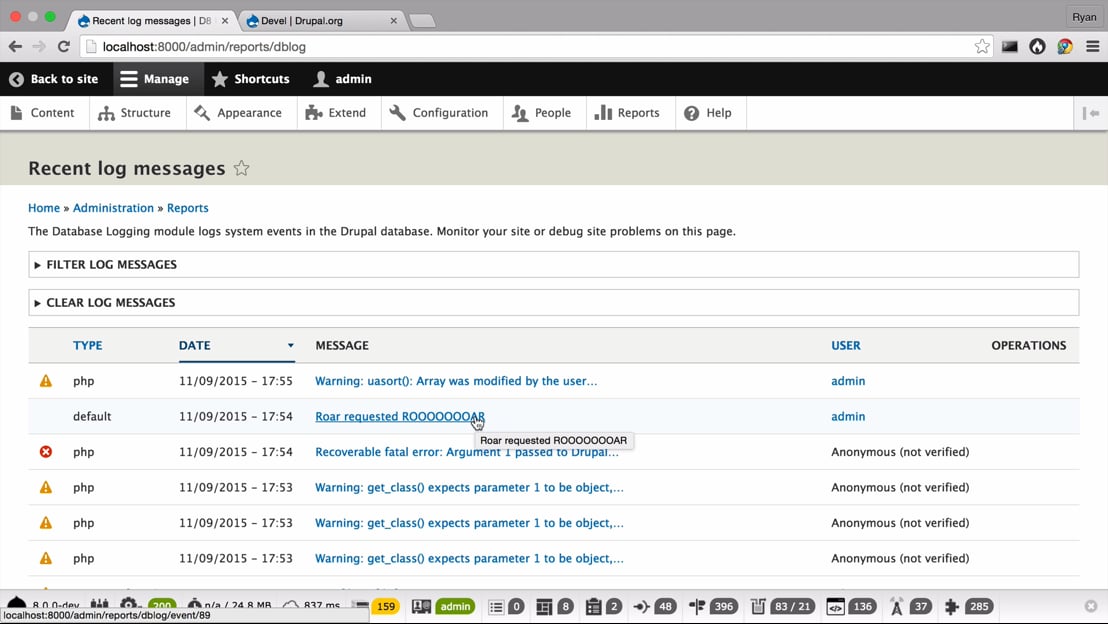 Event Arguments and the Request > Drupal 8: Under the Hood | SymfonyCasts