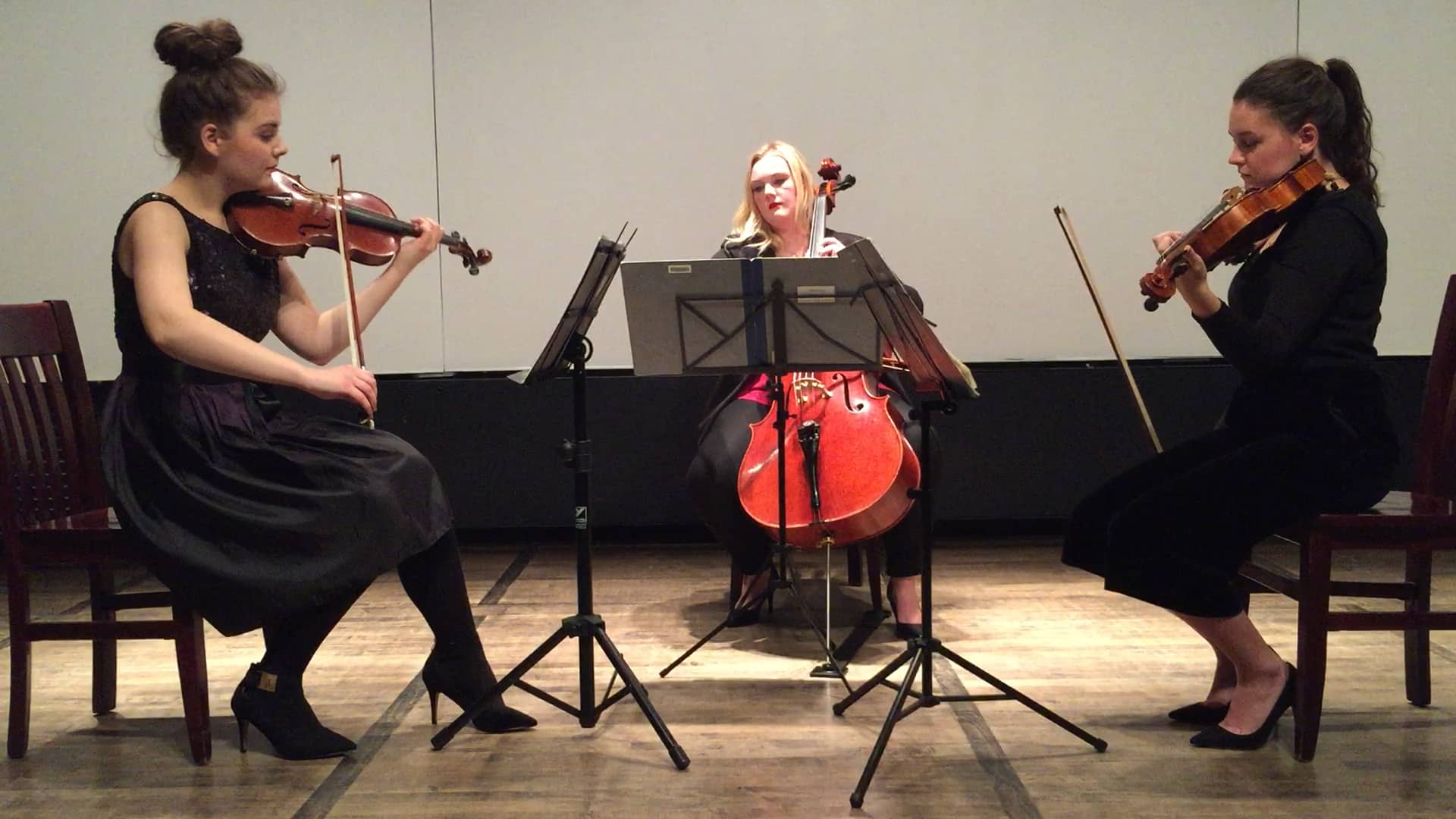 Lola Trio performing Erno Dohnanyi Serenade op.10 #4 Alexia Hlynialuk ...