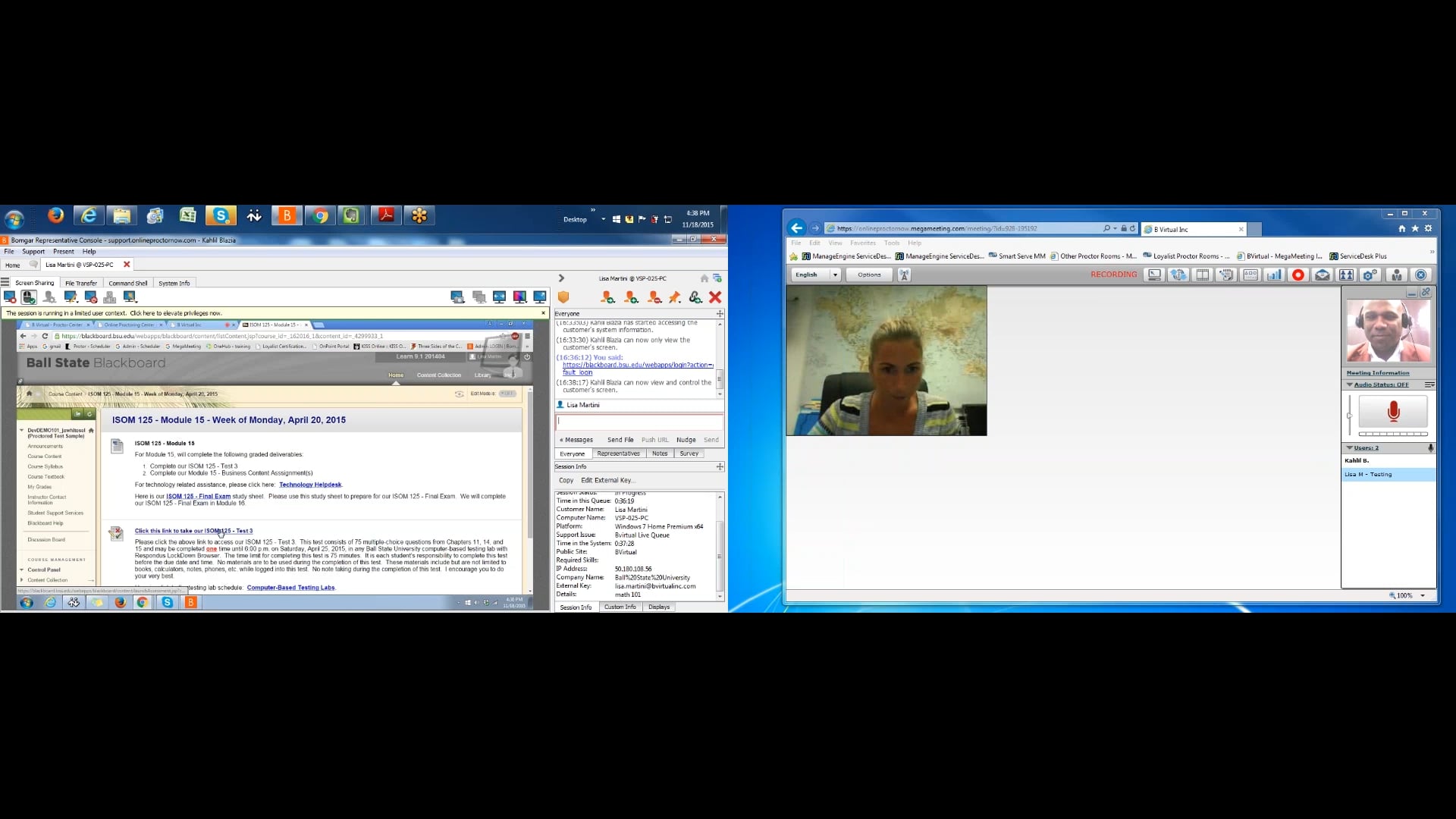Proctor console on Vimeo