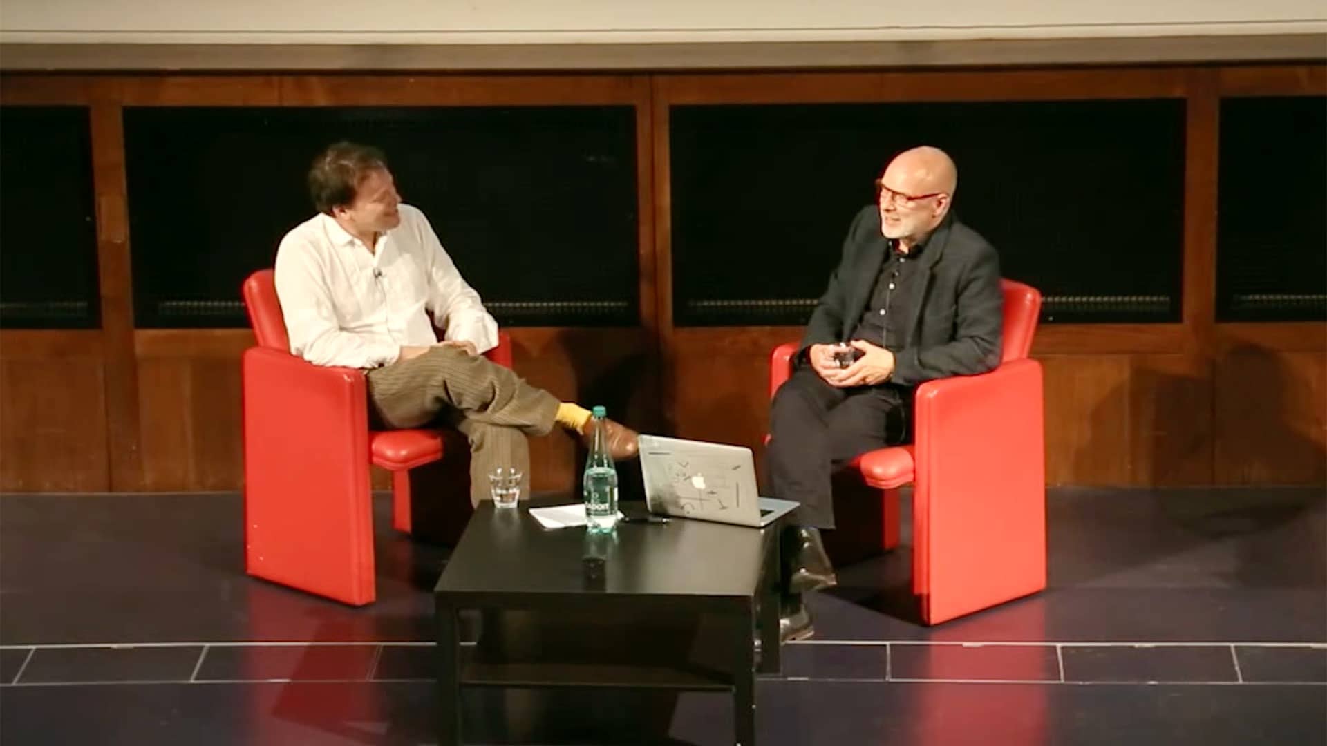 Longplayer Conversation: David Graeber & Brian Eno (2014) on Vimeo