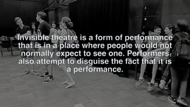A Glimpse into Group T's workshop: Augustus Boal's Invisible Theatre on ...