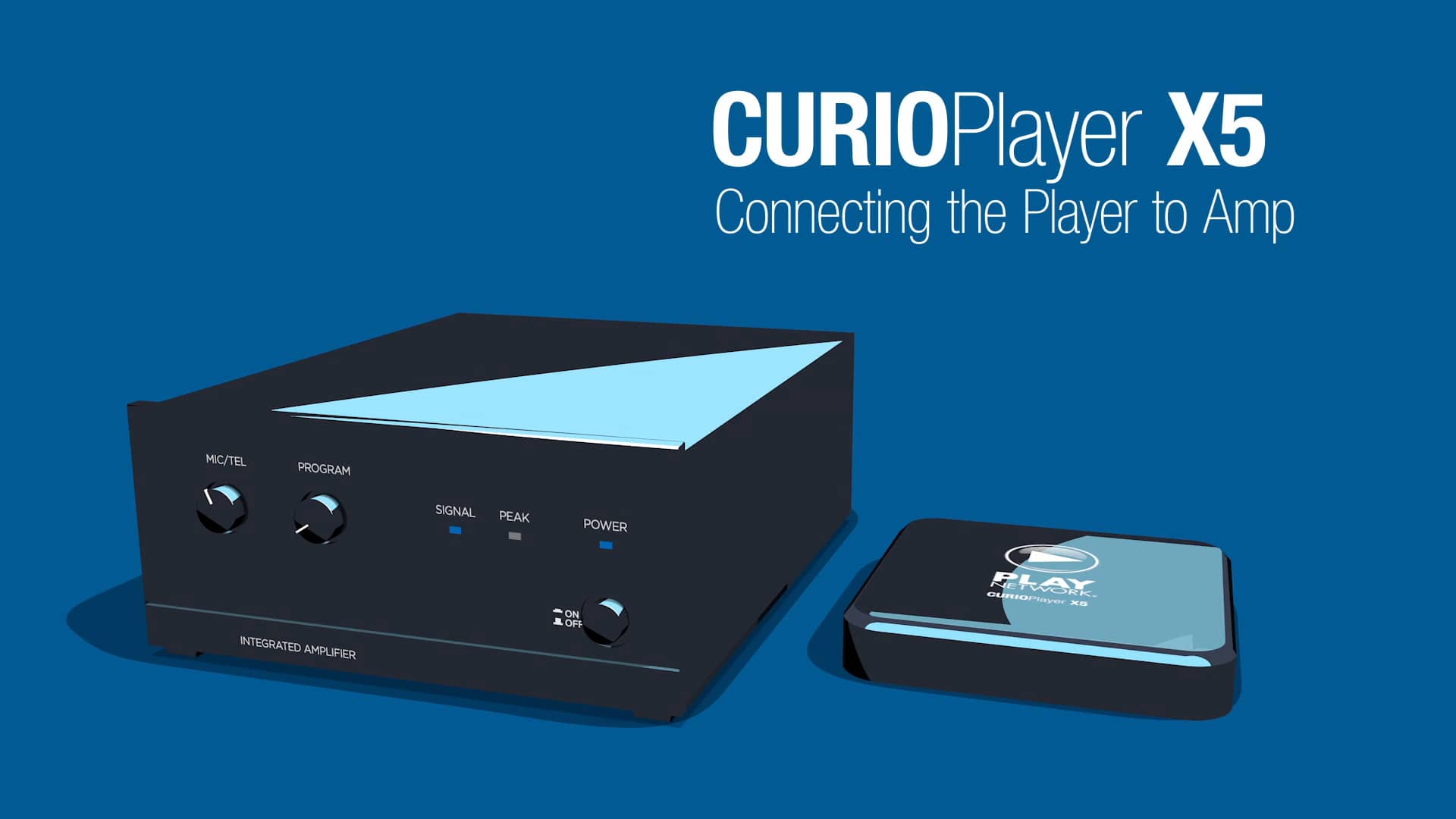 CURIOPlayer X5 - Connecting Amplifier to Player on Vimeo