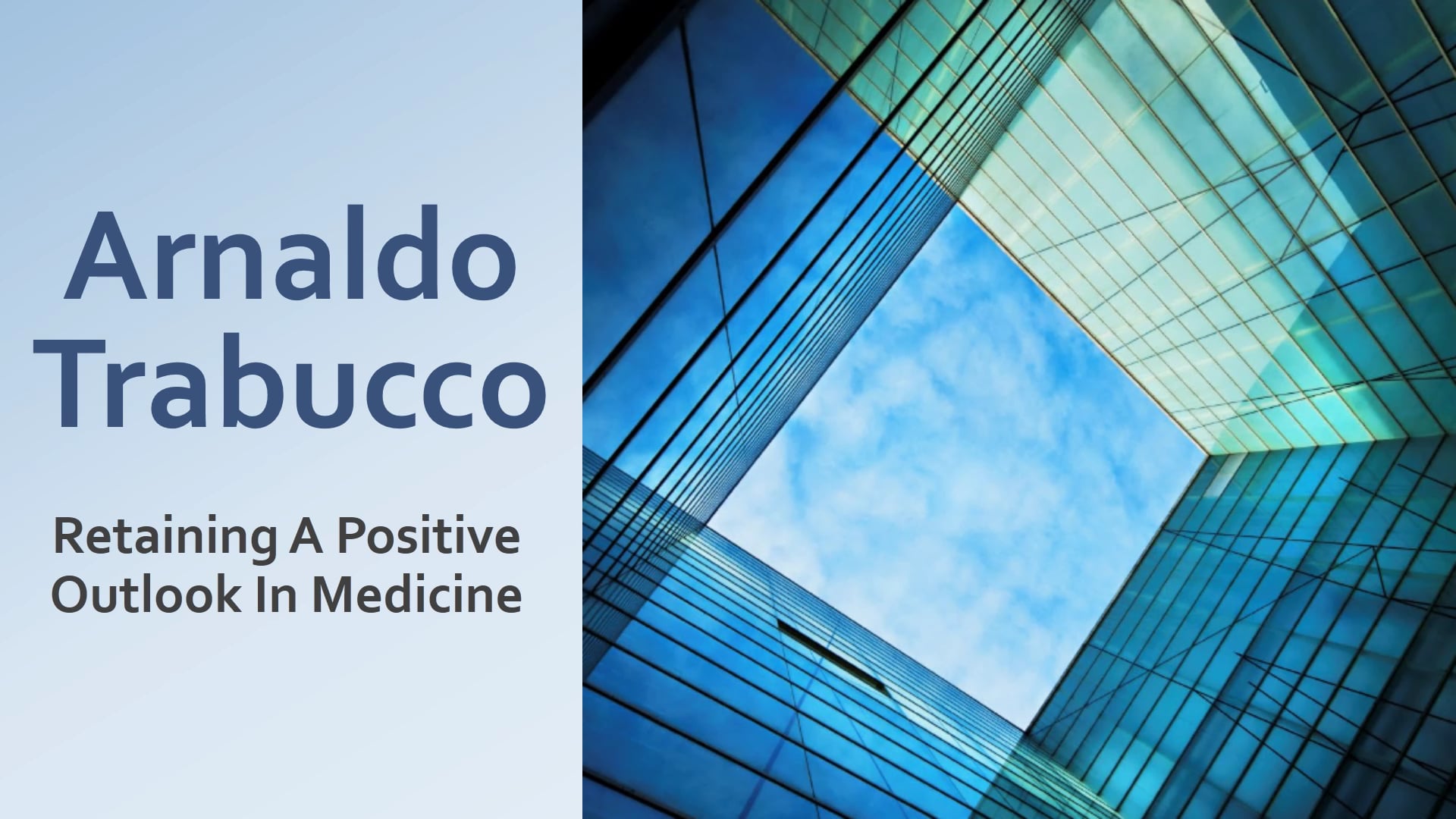 Arnaldo Trabucco - Nevada State Medical Society on Vimeo