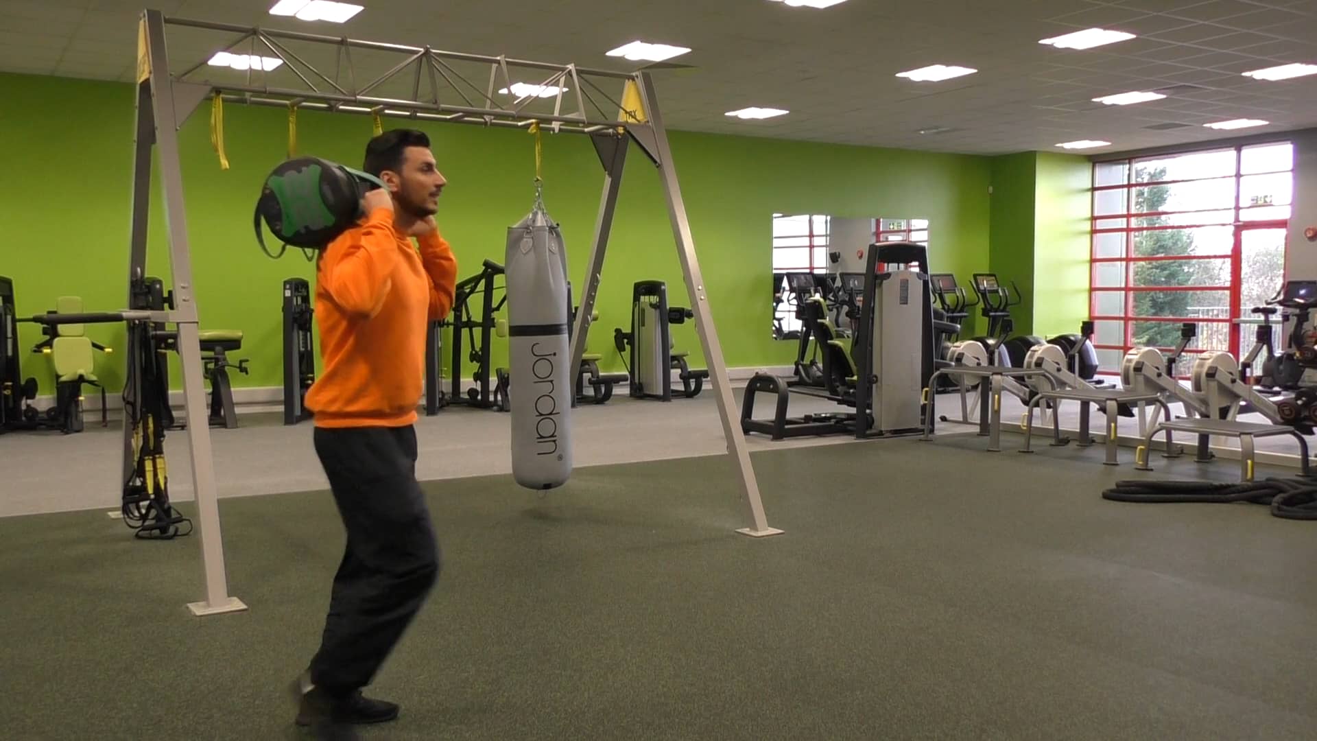 Power Bag Lunges on Vimeo