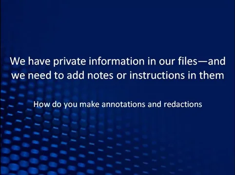Questys CMx - Annotations and Redactions on Vimeo