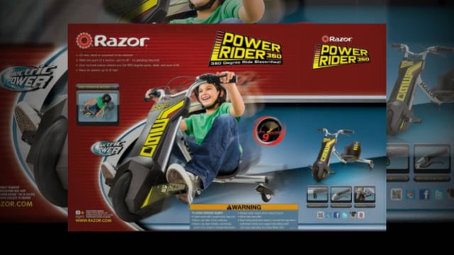 Razor Power Rider 360 Electric Tricycle on Vimeo