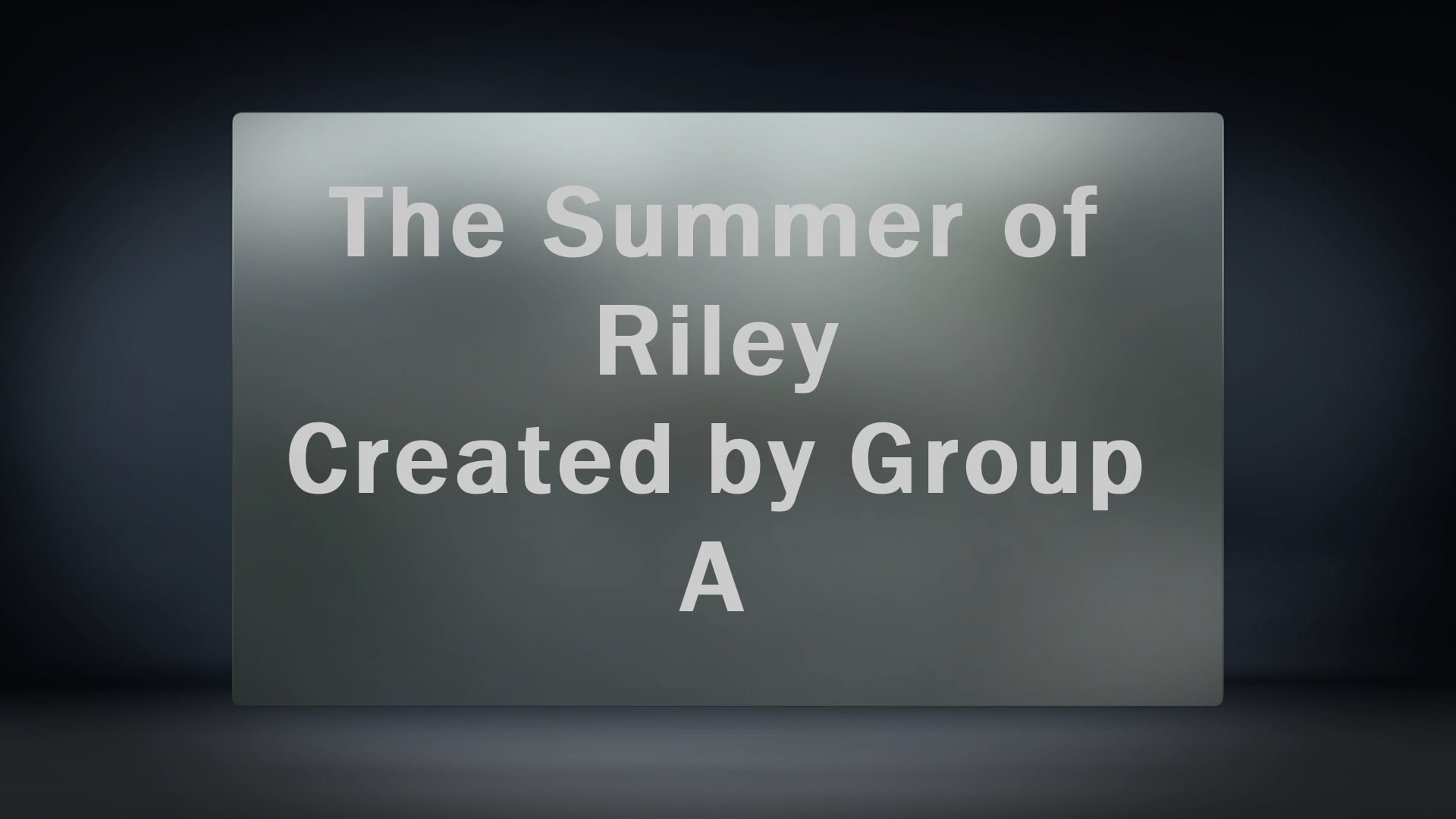 The Summer of Riley_copy on Vimeo