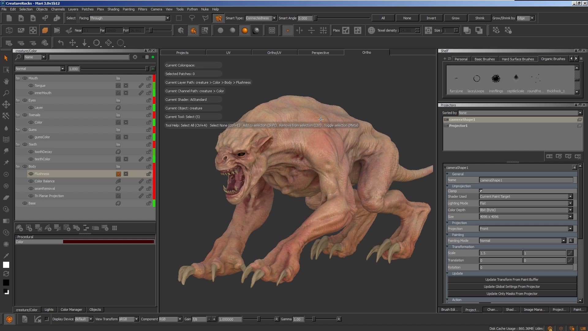 Texturing VFX assets with MARI: Painting details with symmetry on Vimeo