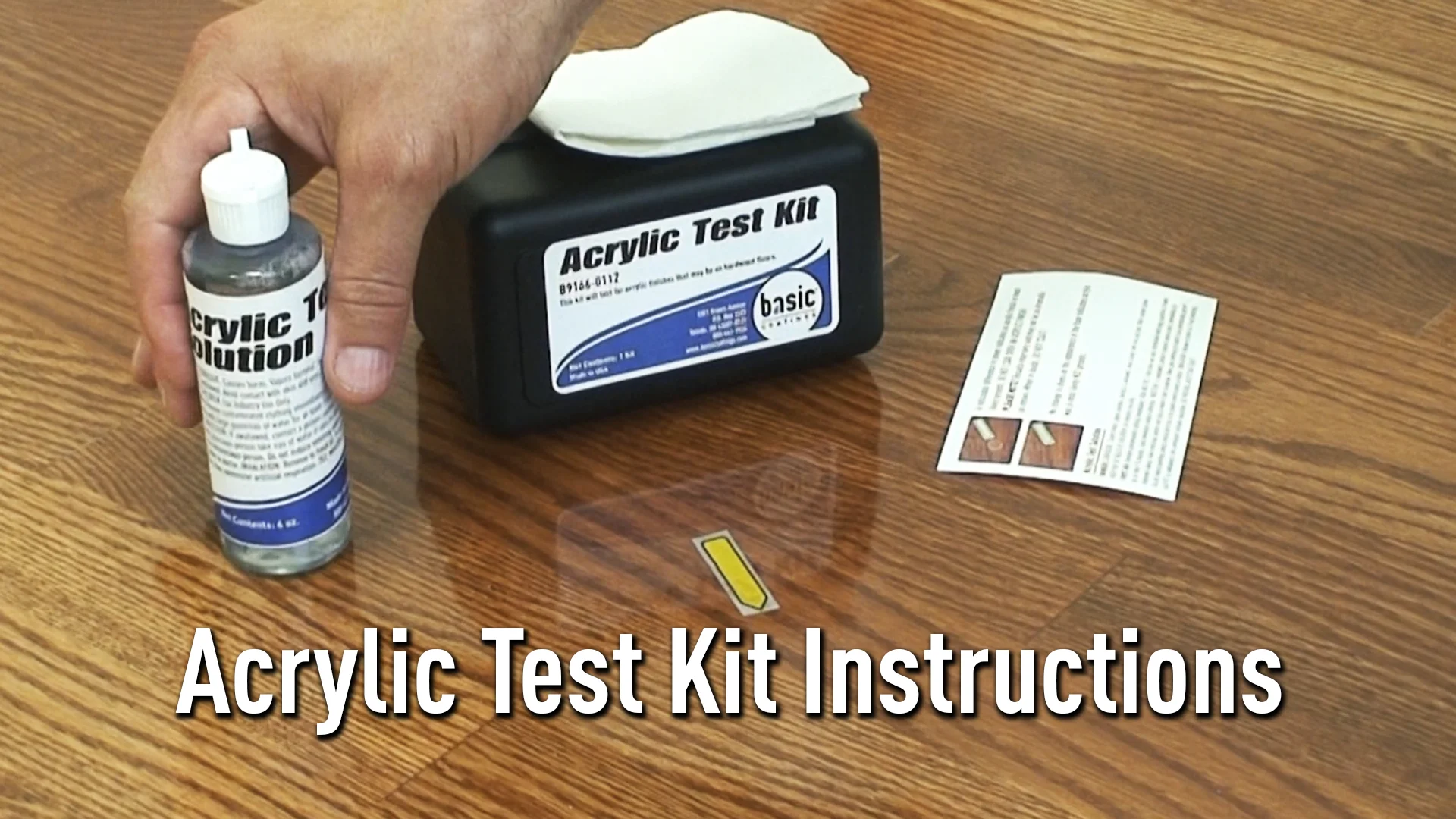 Basic Coatings Learning Management System - Acrylic Test Kit ...