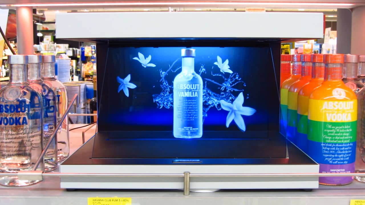 Retail: Hologram for spirits on Vimeo
