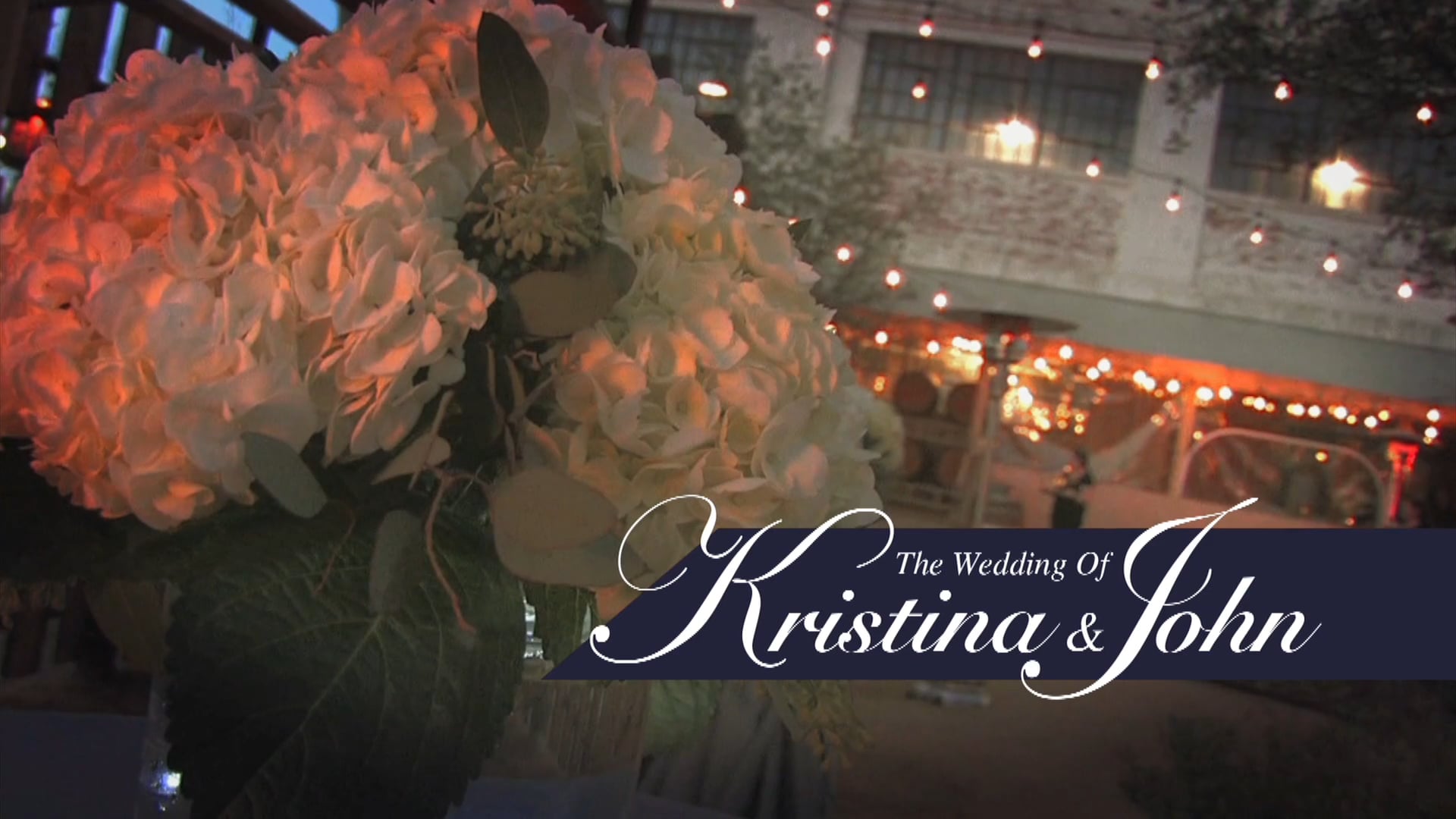 The Wedding of Kristina Carter and John Lackey on Vimeo