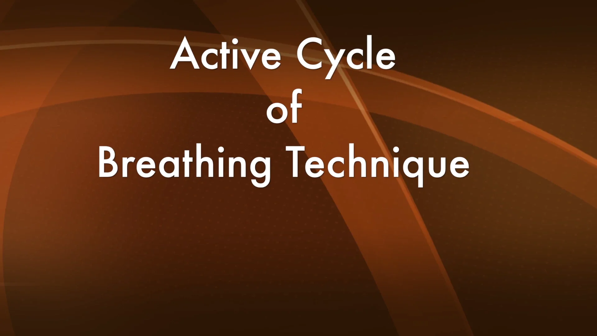 Active Cycle of Breathing Technique