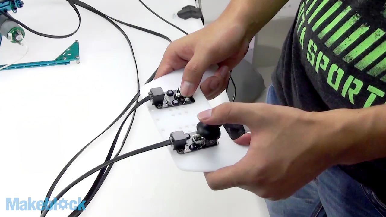 Makeblock Robot Arm Kit -- Controlled by DIY Joystick on Vimeo