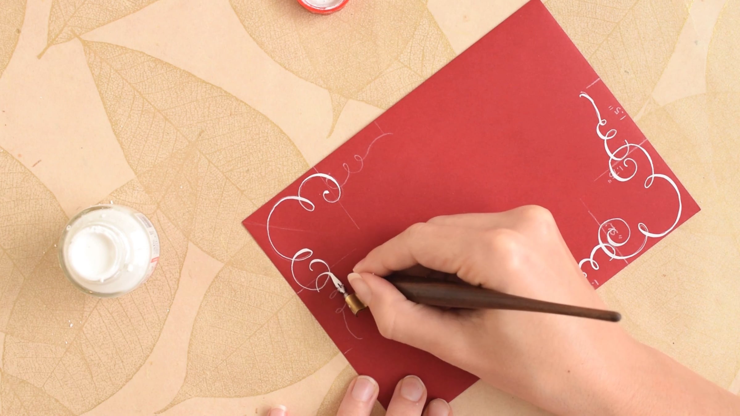 Corner Calligraphy Swirls Tutorial