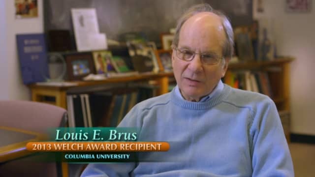 2013 Welch Award - Dr. Louis E. Brus on Vimeo