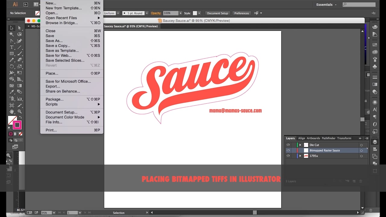 About File Setup for Spot Color Printing on Vimeo