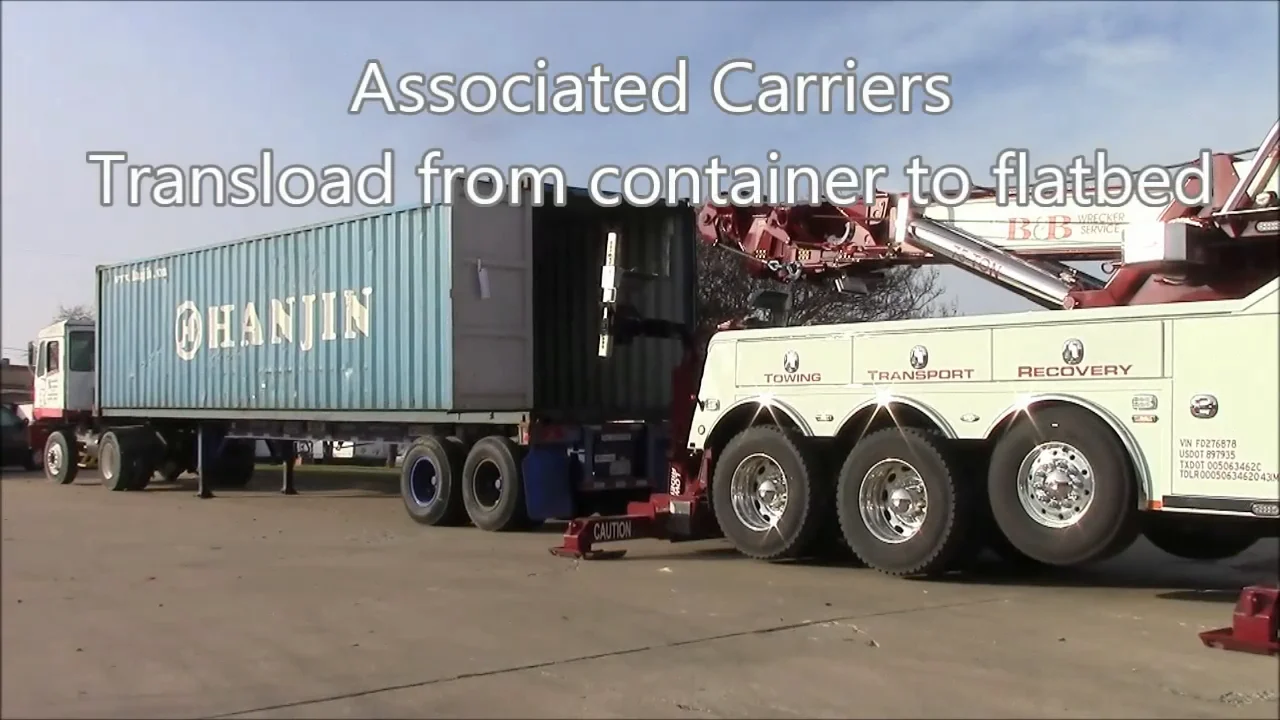 Transload - Container to Flatbed on Vimeo