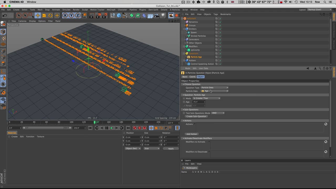 Cinema 4D Tutorial: Using X-Particles for Dynamic Simulations (using XP ...