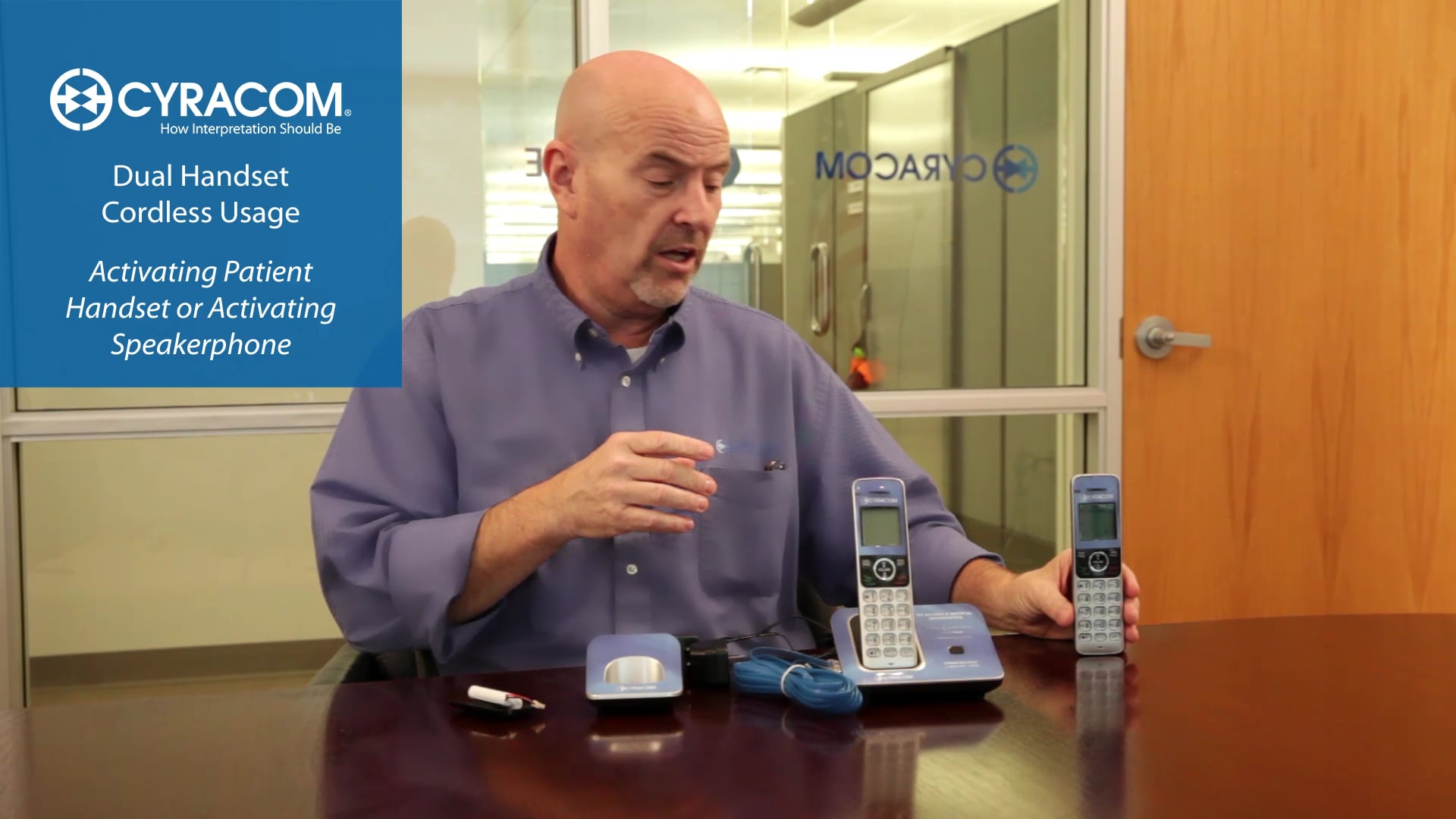 CyraCom Cordless Phone Setup & Use on Vimeo