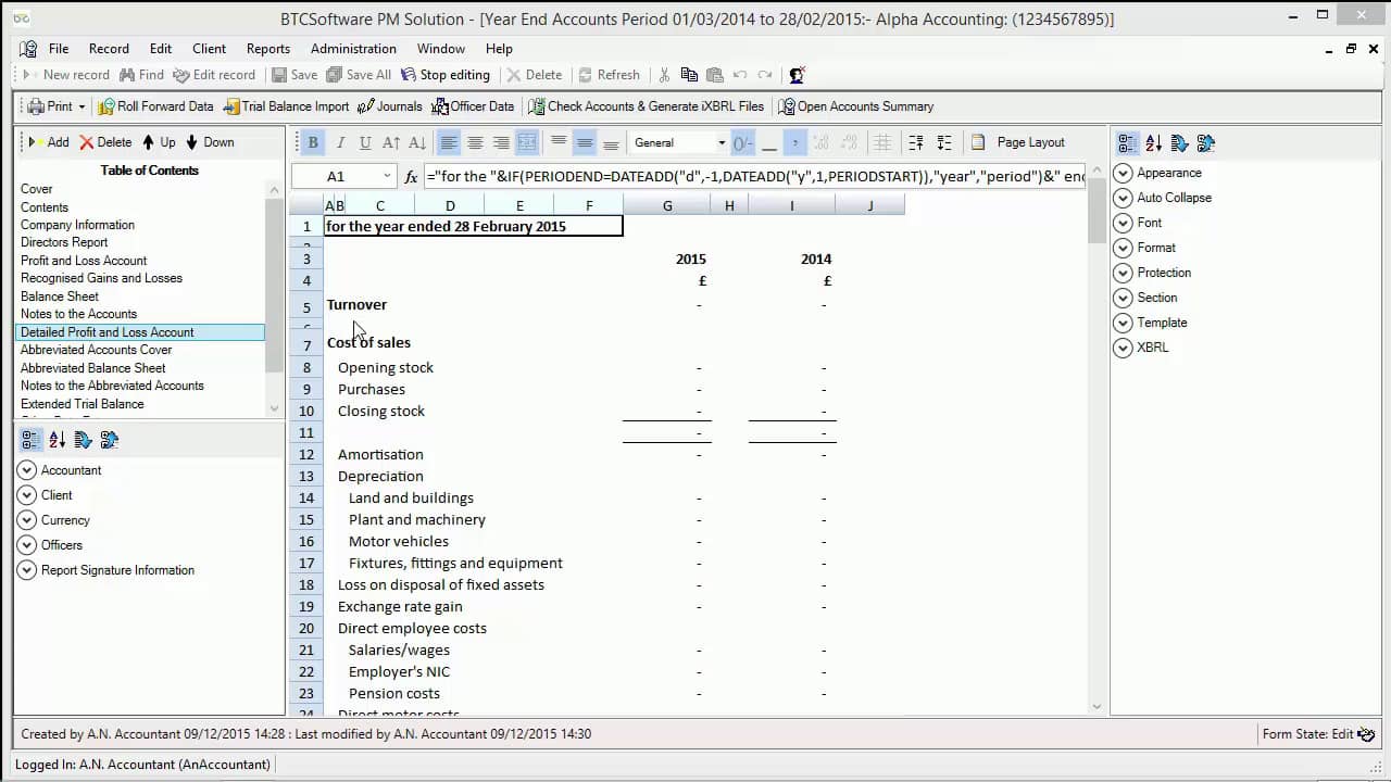 Adding lines to the detailed P&L on Vimeo