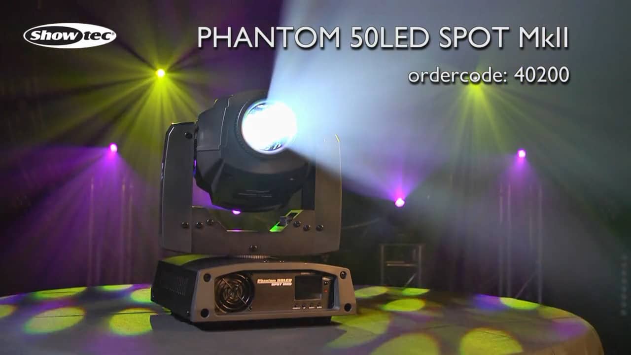 Showtec Phantom 50 LED Spot MKII. ordercode: 40200. on Vimeo