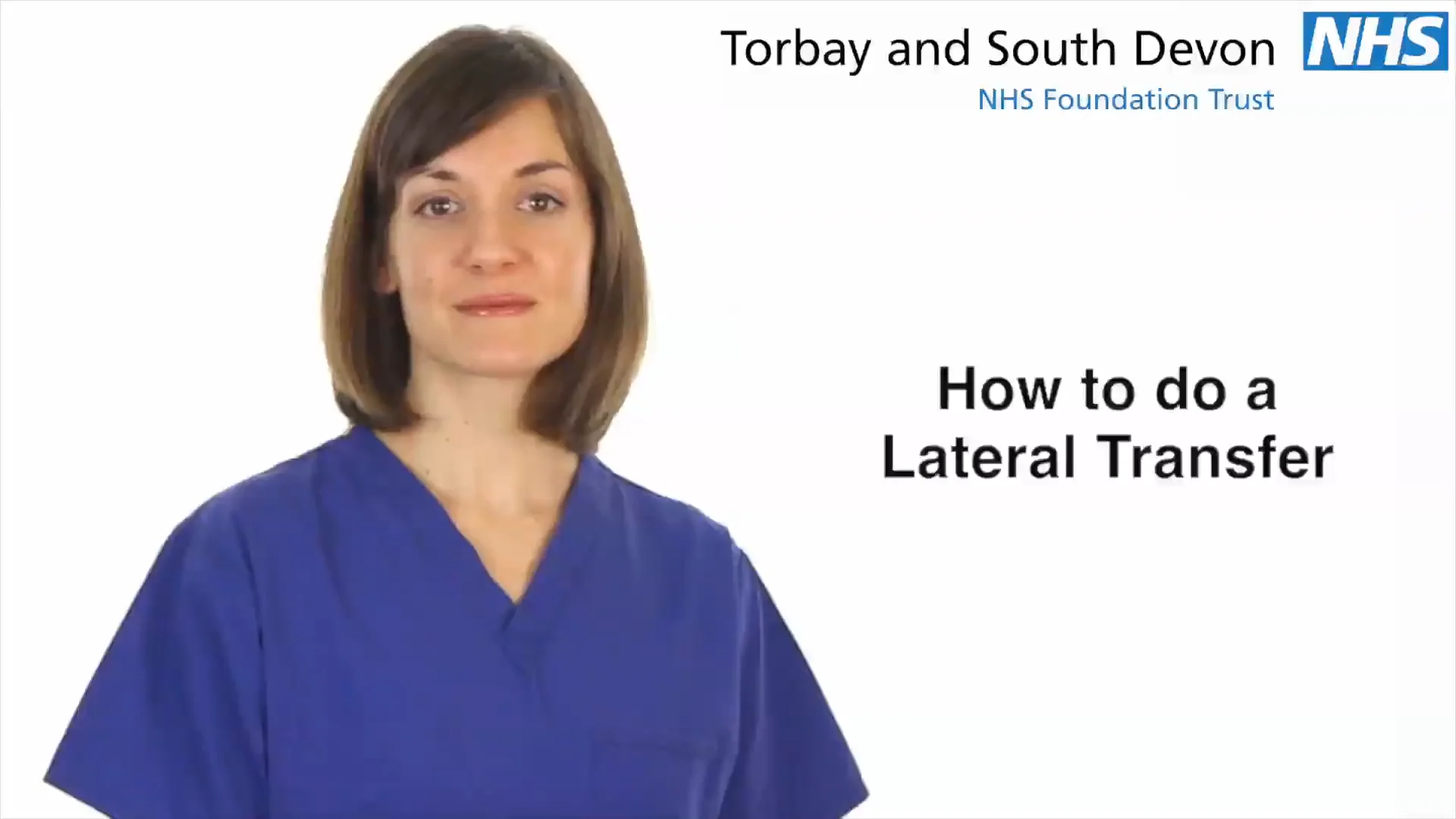 Torbay and South Devon Manual Handling - How to do a lateral transfer ...