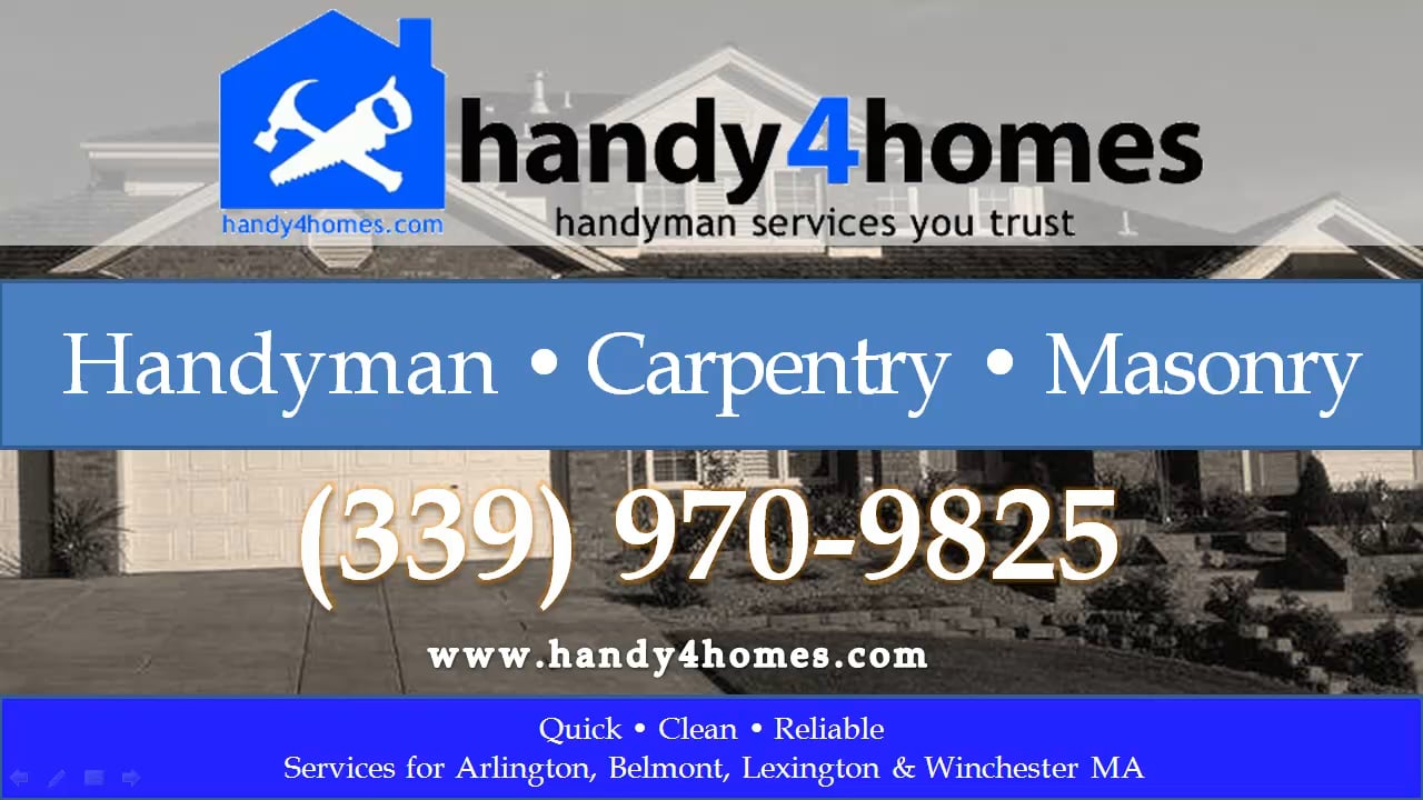 Quality Carpentry Handyman Services For Arlington, Belmont, Lexington ...