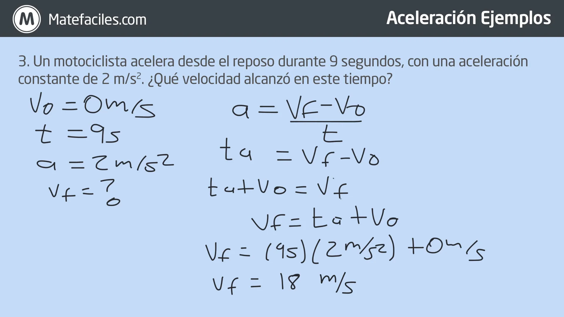 Ejemplos De Aceleracion Ejercicios Resueltos De La Primera Ley De