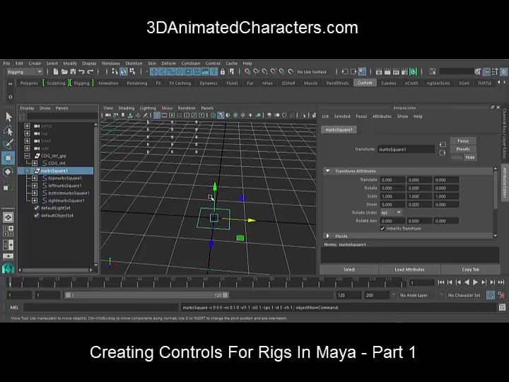 Creating Controls For Rigs In Maya - Part 1 on Vimeo