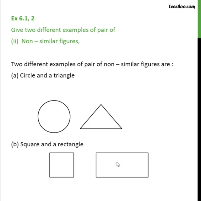 Not Similar Polygons