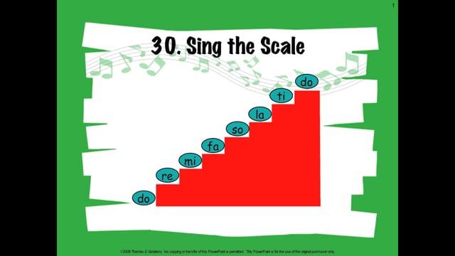Sing the Scale | MusicplayOnline