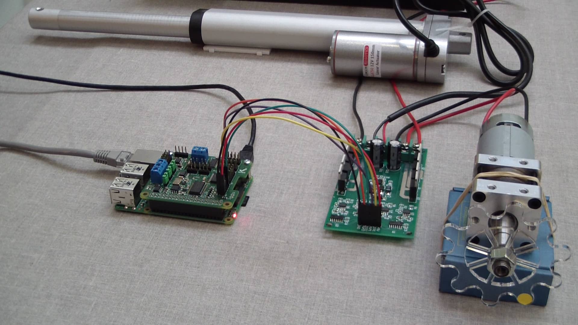 Controlling a DC motor and a linear actuator with a Raspberry Pi and a ...